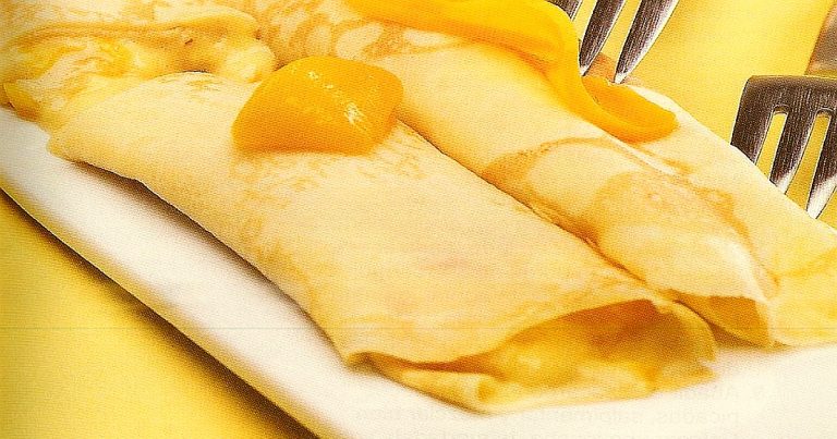 Cómo Hacer Crepes De Melocotón - Receta Fácil CrepesPancakes.com